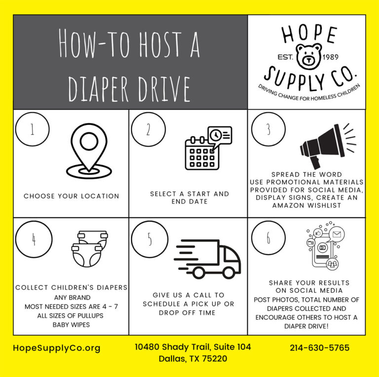 Host a Diaper Drive - Hope Supply Co